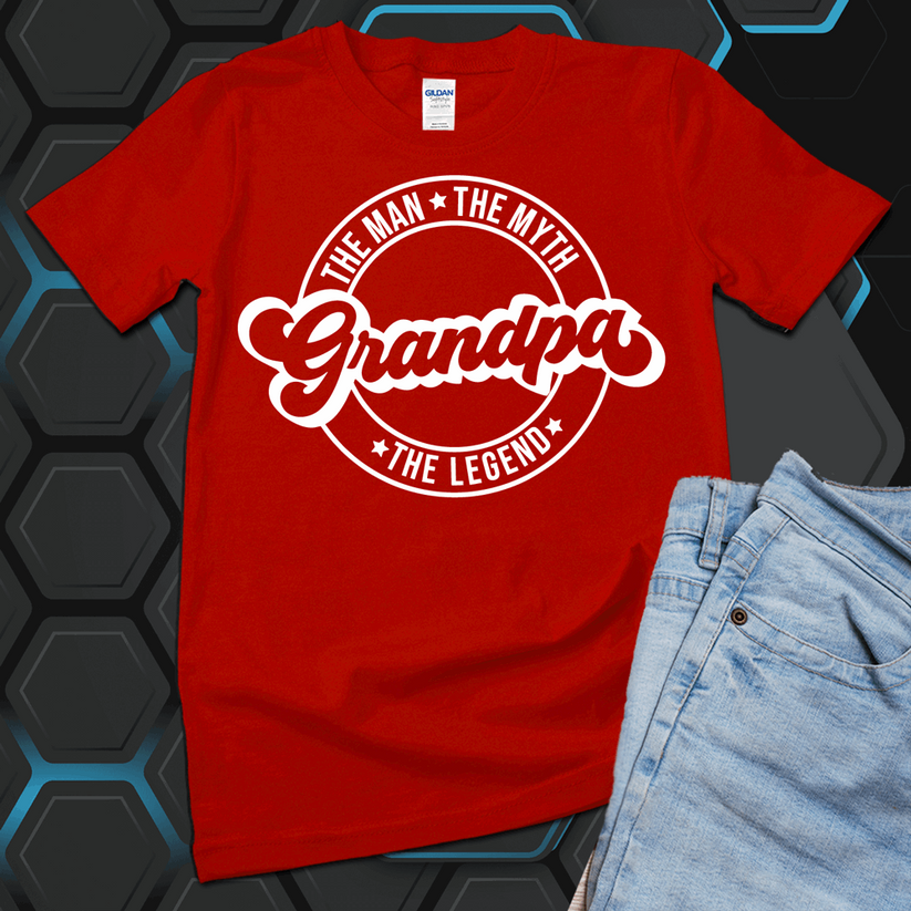 Grandpa The Man, The Myth, The Legend shirt, Father's day shirt ...