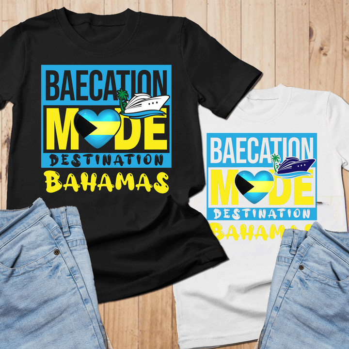 Bahamas Baecation Mode shirt, matching couple Bahamas Shirt