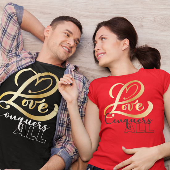 Love Conquers All T-Shirt, Sweatshirt, Hoodie, matching relationship ...